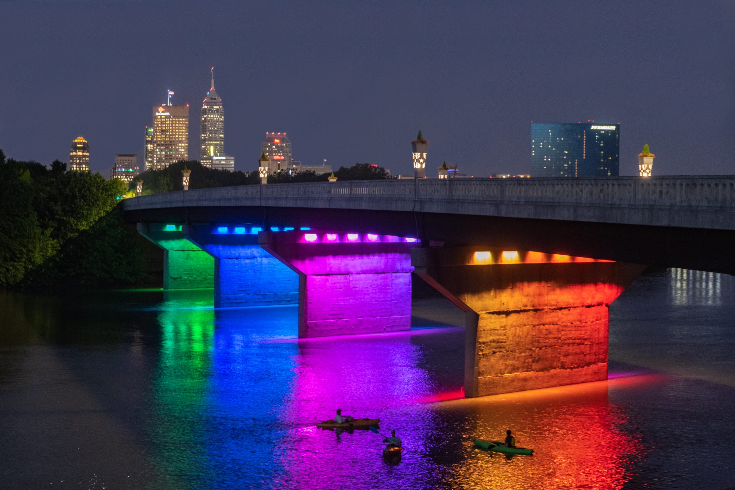 New York Street Bridge - Discover White River